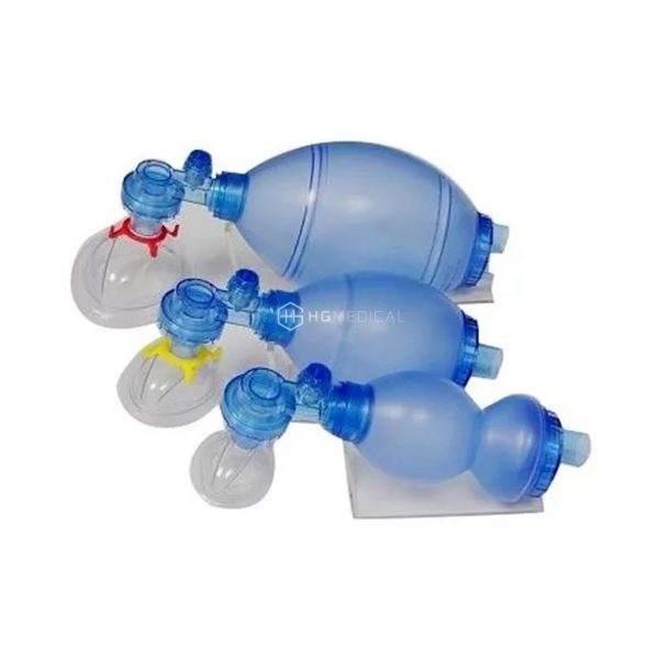 Kit 3 Reanimadores Manuais Tipo Ambu (Adulto, Infantil e Neo) – HG Medical