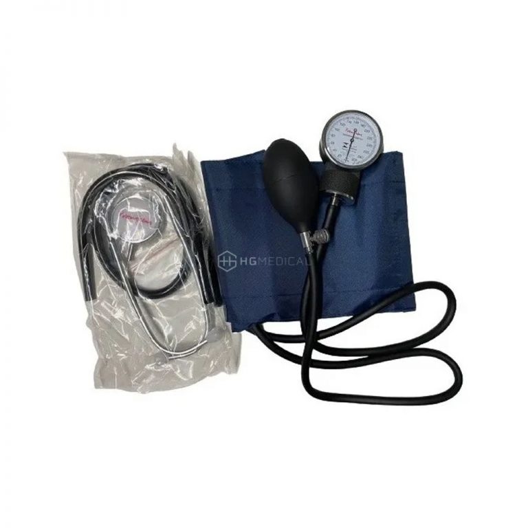 Aparelho De Pressão Esfigmomanômetro + Estetoscópio Premium – HG Medical
